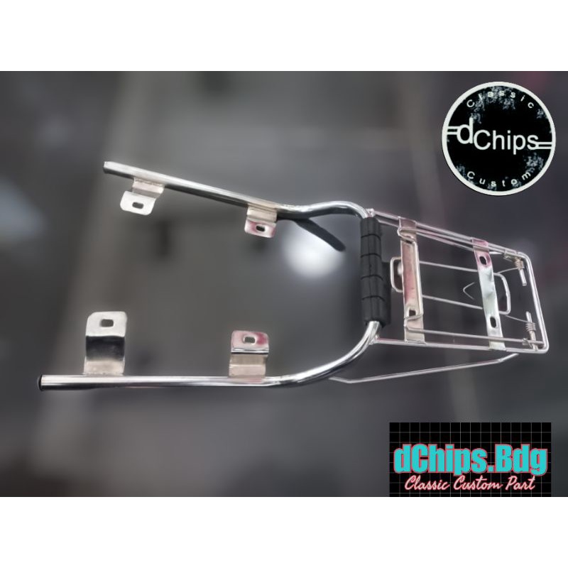 Rear rack, rear luggage rack, rear seat stirrups for yamaha alfa cargo ...
