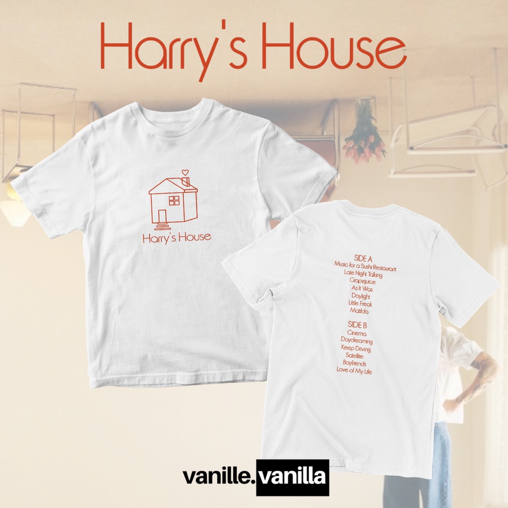 HARRY'S HOUSE HARRY STYLE INSPO SHIRT || Vanille Vanilla | Shopee ...