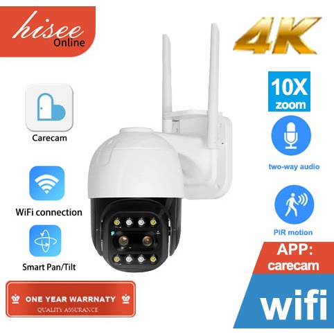 4K Dual Lens CCTV Wireless 10x Zoom Outdoor Waterproof Auto Tracking ...