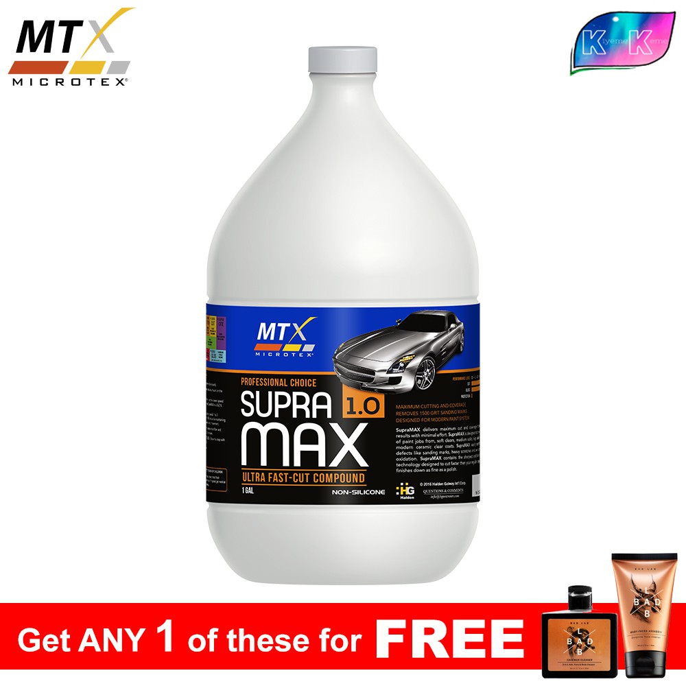 Microtex SupraMAX 3800ml Ultra Fast Cut Rubbing Compound (Non-Silicone ...