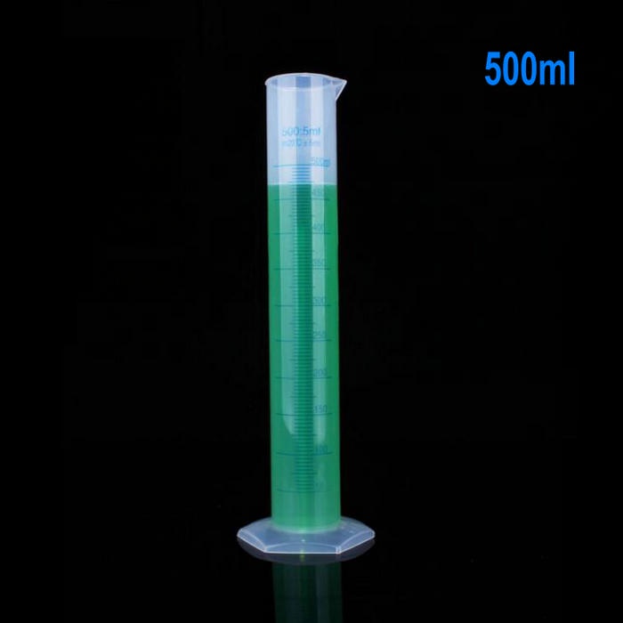 1pc 500ml Plastic measuring cylinder with marked scale lines | Shopee ...