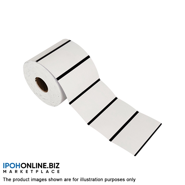 1 Roll 80mmx45mm Label Tag Card 230gms With Punch Hole And Black I-Mark ...