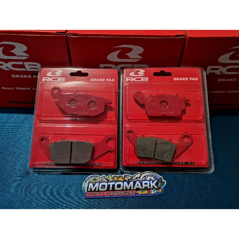 RCB Break Pads Front&Rear Set For Sniper150/155Std&155R 2pots Front ...