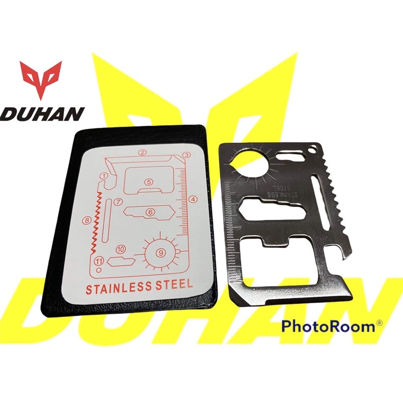 11 in 1 Multipurpose Stainless steel tool card | Shopee Philippines