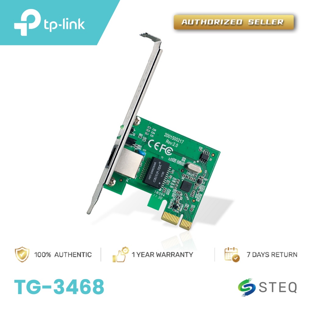 STEQ TP-Link TG-3468 Gigabit PCI Express Network Adapter | Shopee ...