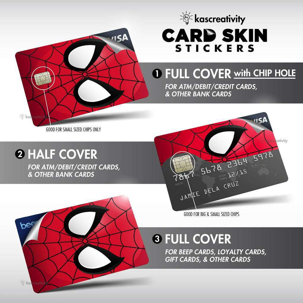 SUPERHEROES Card Skin Stickers (for ATM, Credit Debit, Beep Cards ...