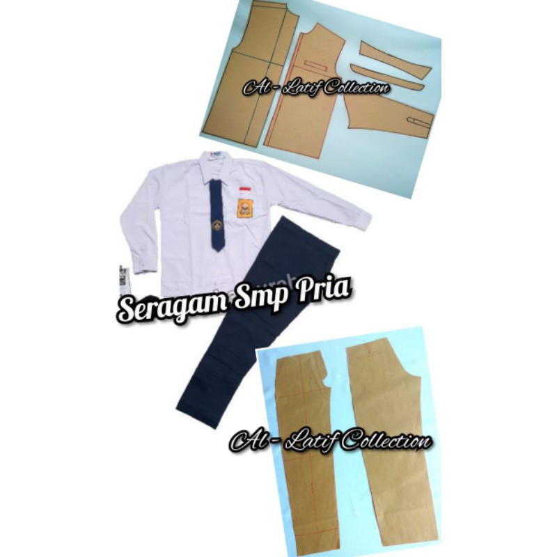 Instant pattern / tracing pattern FOR MEN'S JUNIOR HIGH SCHOOL UNIFORM ...