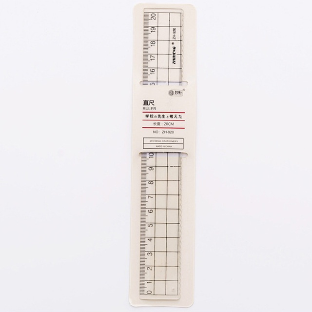 Simple Muji Style Ruler Transparent Plaid Acrylic Plastic Ruler ...