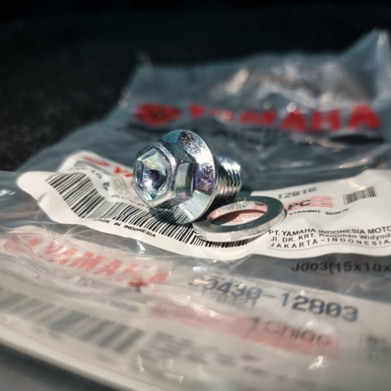 [SOLD SEPARATELY] Yamaha Genuine Drain Plug Bolt / Plug Straight Screw ...