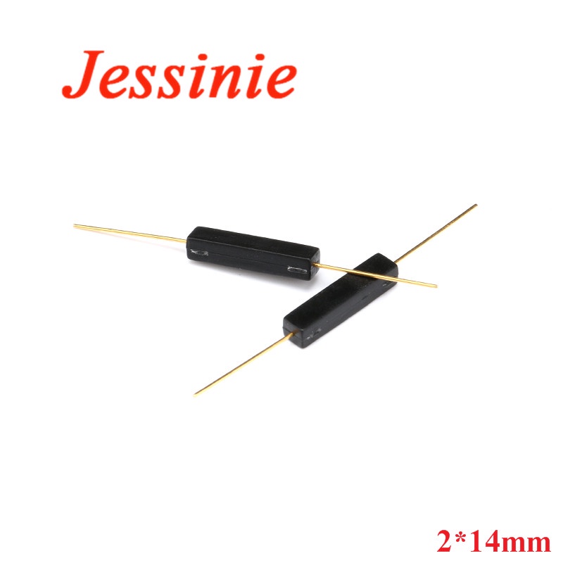 5PCS Plastic Type Reed Switch 2*14mm Normally Open Magnetic Control ...