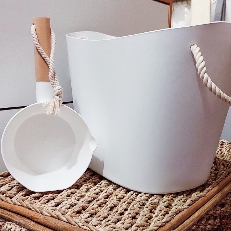 Multipurpose Laundry Bucket Basket With Rope Handle Toy Storage Bucket ...