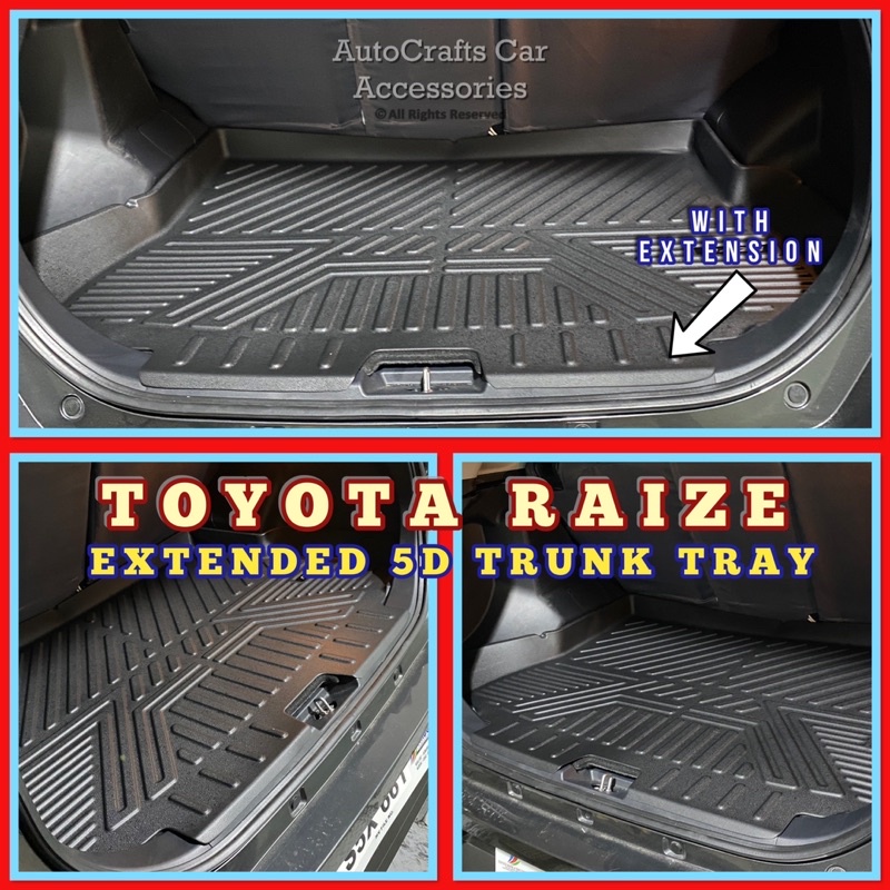 TOYOTA RAIZE 2022-2024 5D TRUNK TRAY EXTENDED | Shopee Philippines