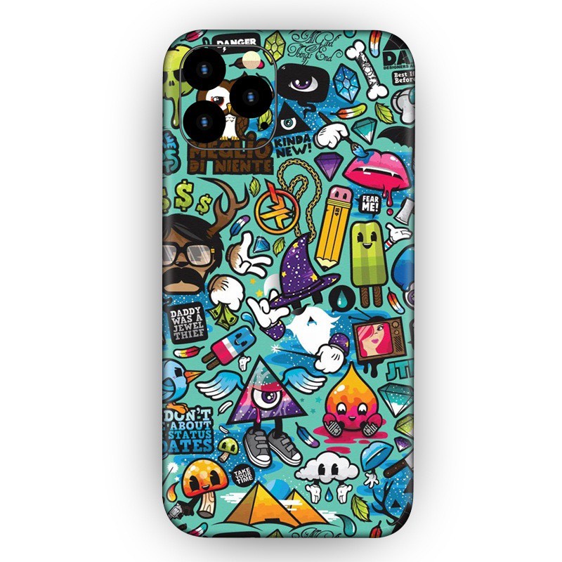 3D Relief Colorful Wraps Phone Sticker for iPhone 6+ 6S Plus / 6 6S ...