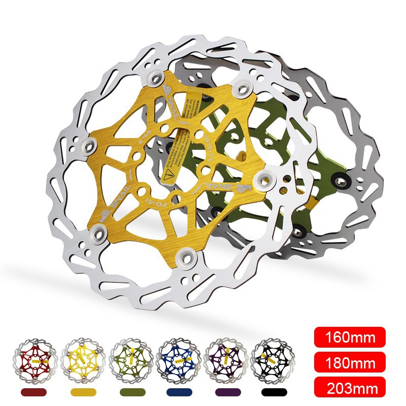 1PC SNAIL Bike 6 inch 160MM Float Floating Disc Brake Rotor Bicycle ...