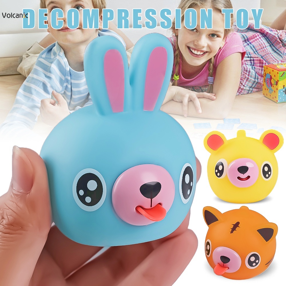 Screaming Toys Talking Animal Jabber Ball Tongue Sticking Out Stress ...