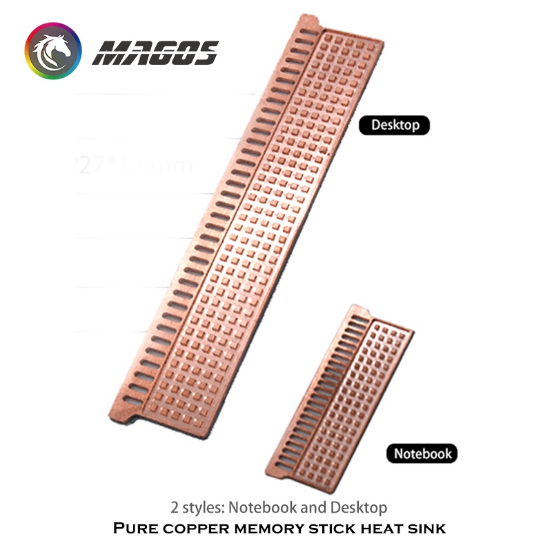 Copper Memory Heatsink Gaming Notebook / Desktop DDR RAM Cooler Heat ...