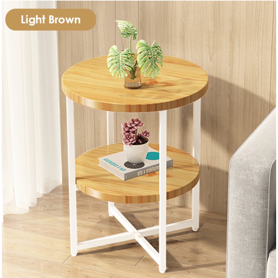 Mini round table creative sofa table modern simple bedside table ...