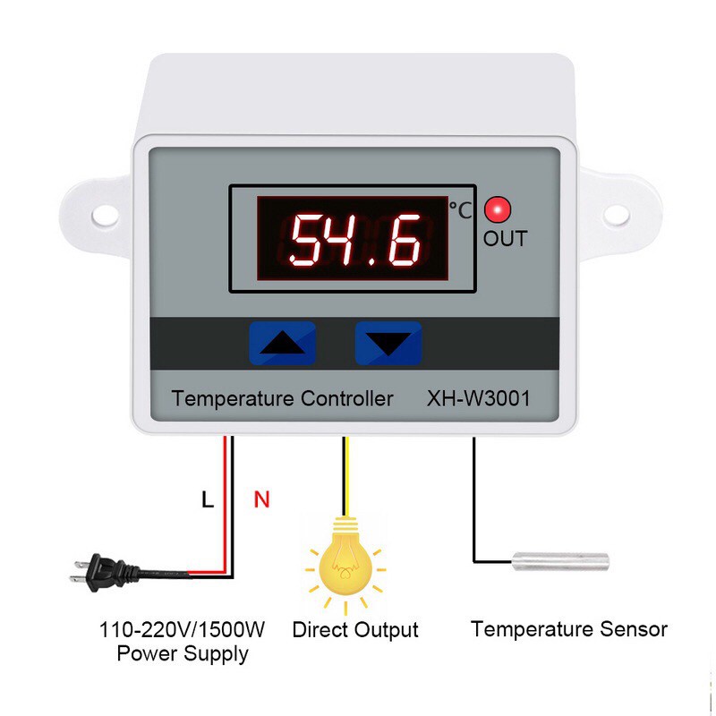 COD XH-W3001 Multifunction Digital Temperature Controller AC110-220V ...