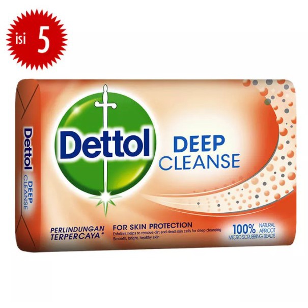Dettol Bar Soap Deep Cleanse Super Saving 5pcs x 105g | Shopee Philippines