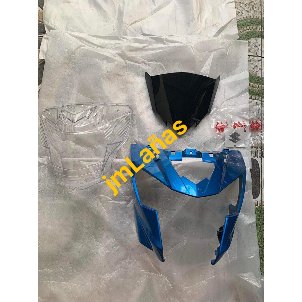 GENUINE HEADLIGHT SET WITH GLASS LENS (STANLEY) FOR RAIDER 150 FI R150 ...