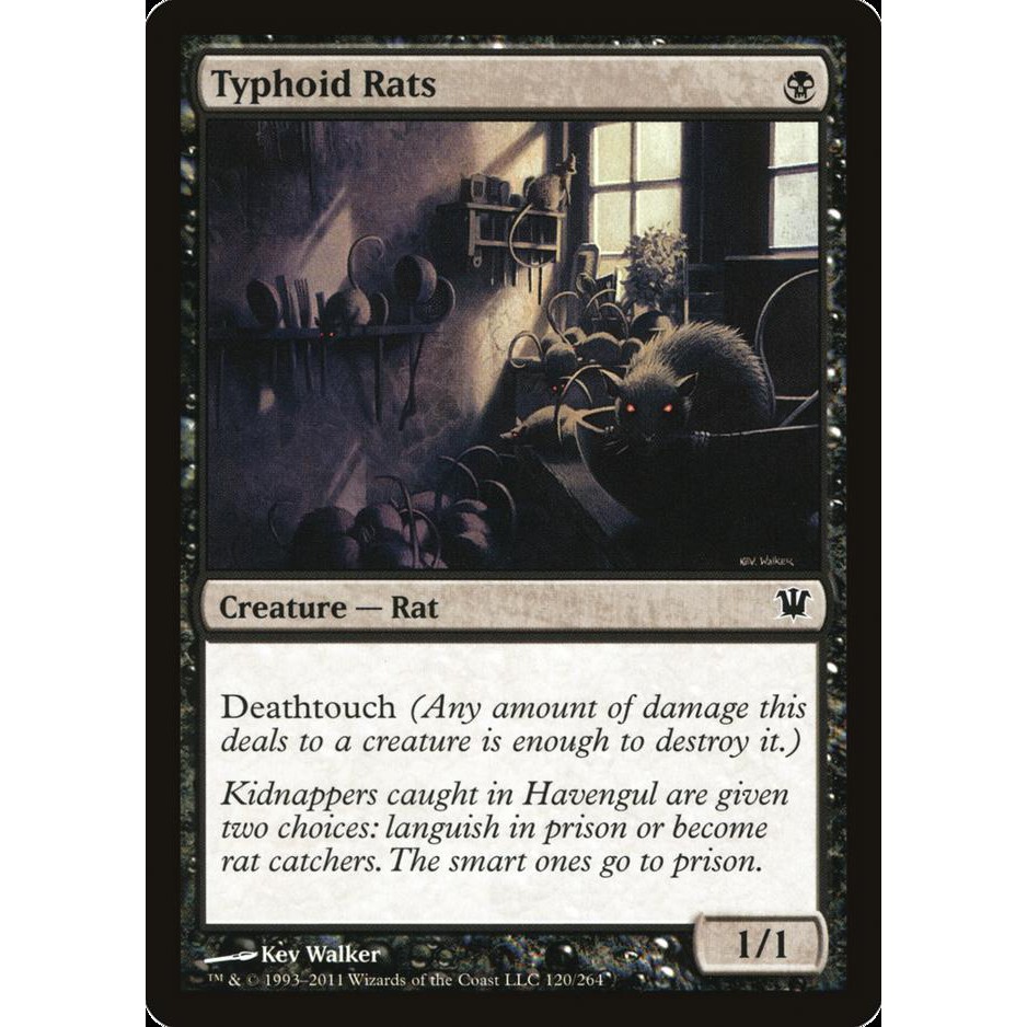 Magic the Gathering : Typhoid Rats - ISD - MTG Black Rat | Shopee ...