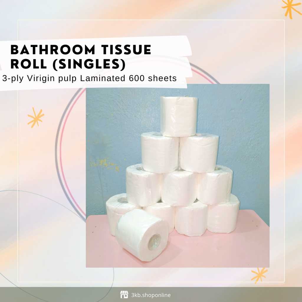 ONHAND Bathroom Tissue Roll 3-ply Virgin Pulp Laminated 600 sheets ...