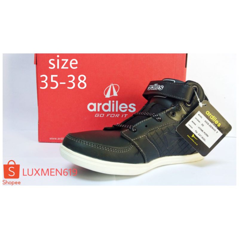 Ardiles School Shoes Black And White 100% Original (GCS-ZENVO T Models ...