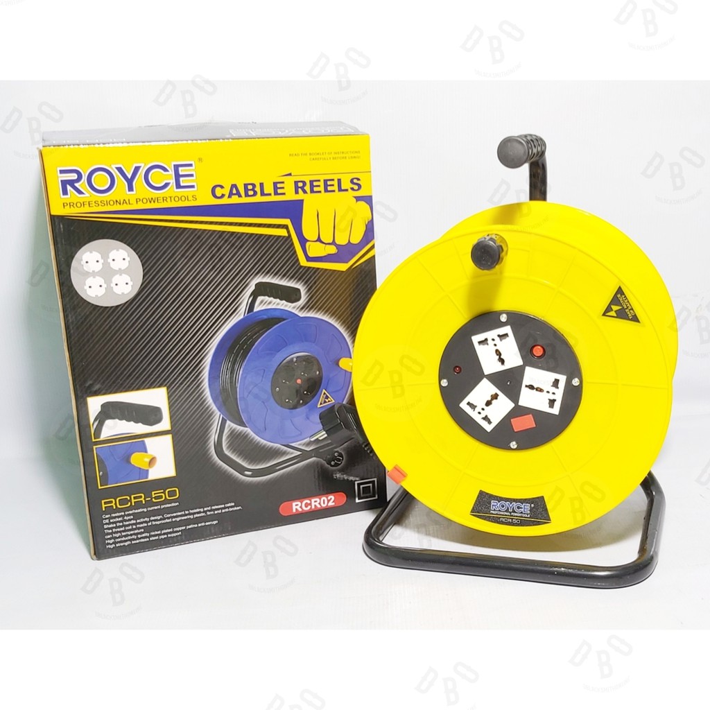Royce Cable Reels 50 Meters RCR-50 (3 Socket) | Shopee Philippines