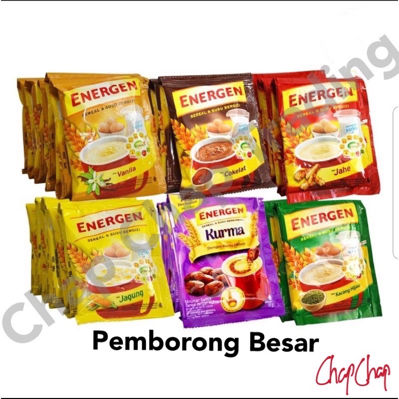 Clearance! ENERGEN 1 sachet x 29gram Cereal & milk drink with various ...