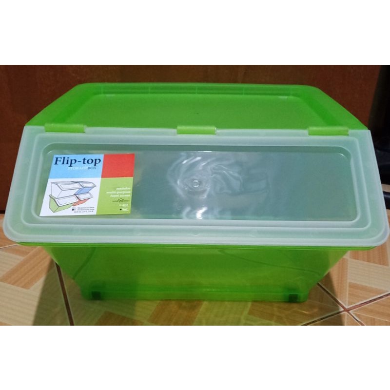 Flip-top Storage Box with Bottom Wheels Sold per piece(48L,56L ...
