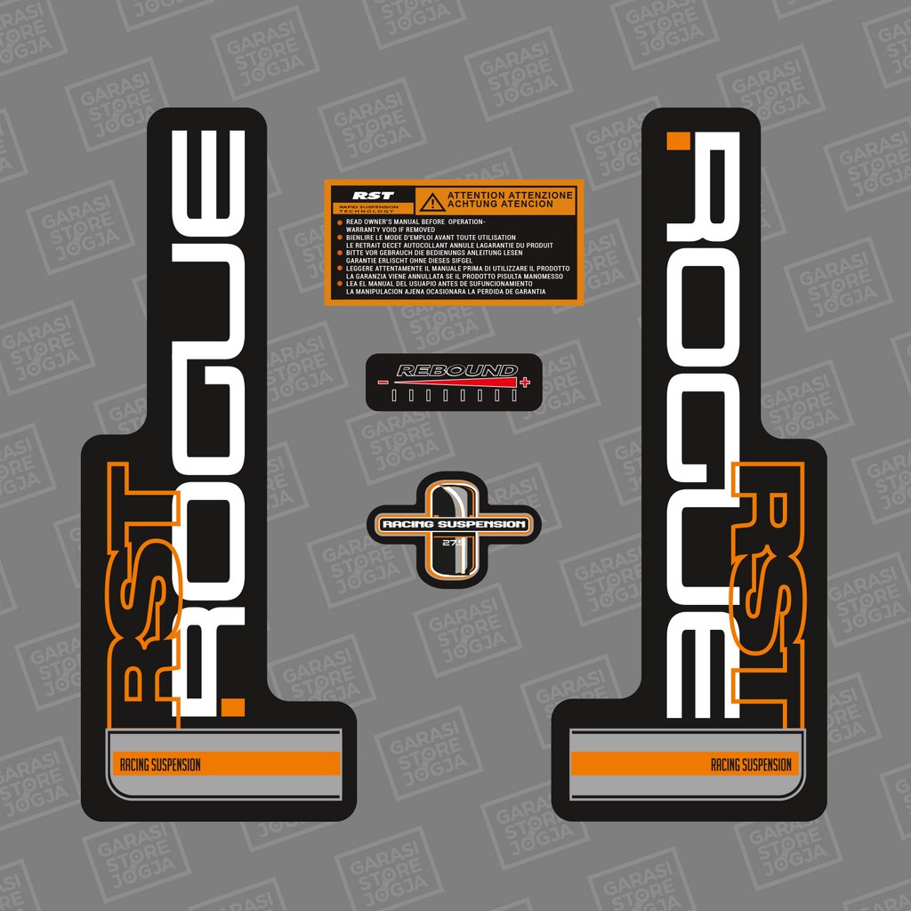 RST Rogue Fork Sticker Decal | Shopee Philippines