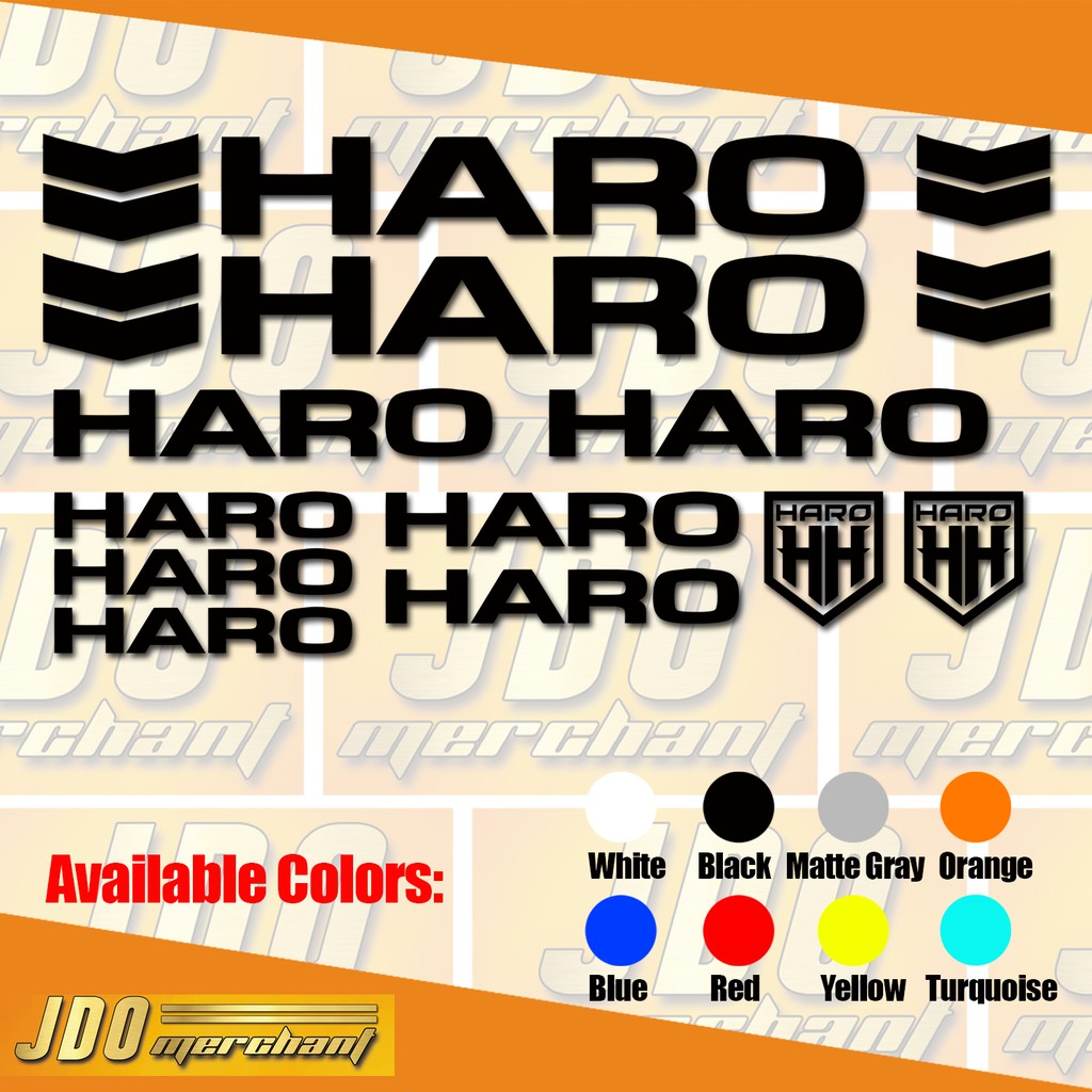 Haro bikes set Vinyl Stickers | Shopee Philippines