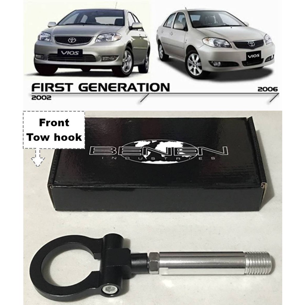 Toyota Vios Front tow hook black (2002-2007) | Shopee Philippines