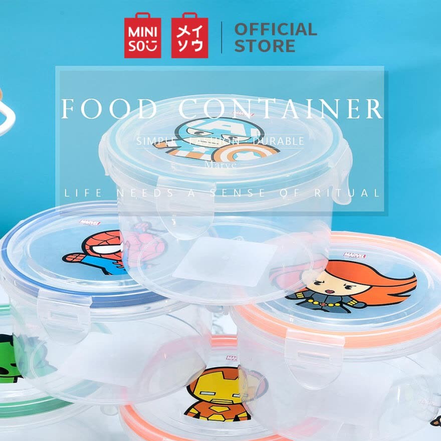 Miniso Marvel Round Food Storage / Food Box | Shopee Philippines