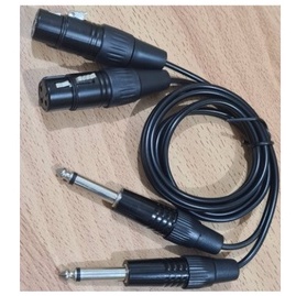 Dual Female XLR to PL 55 mono Cable Heavy Duty 2 XLR Female to 2 PL 55 ...