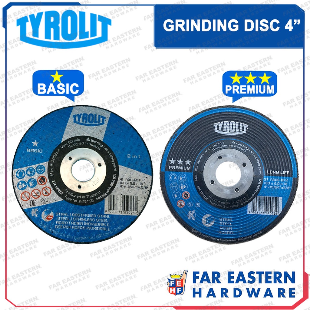TYROLIT Grinding Disc 4" Premium for Metal | Shopee Philippines