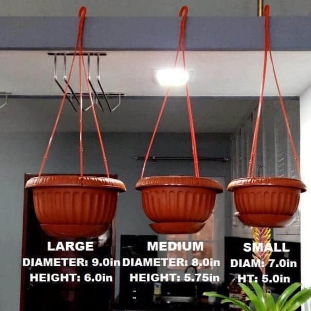 HANGING PLASTIC POTS (Big) | Shopee Philippines