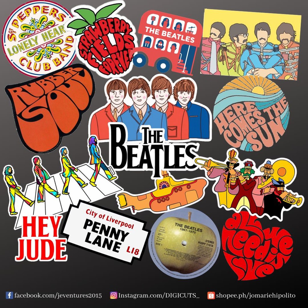 15 pcs THE BEATLES Sticker Set | Shopee Philippines