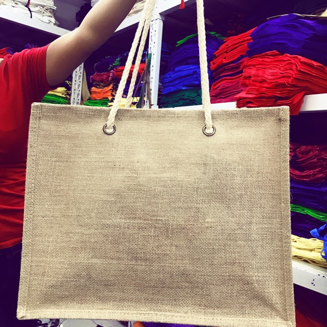 1PC Jute bag ABAKA Bag by good quality | Shopee Philippines