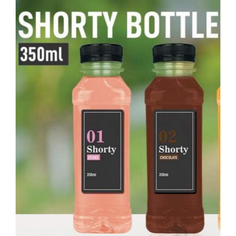 [100 pcs] 350 ML Empty Shorty Plastic bottle for business | Shopee ...
