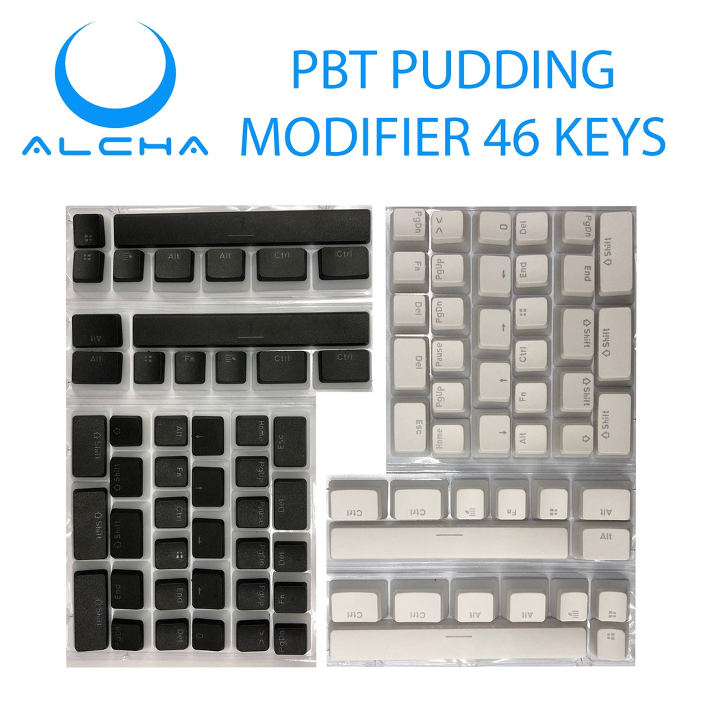 Alcha KEYCAPS MODIFIER PUDDING 46 KEYS DOUBLE SHOT OEM PROFILE PUDDING ...