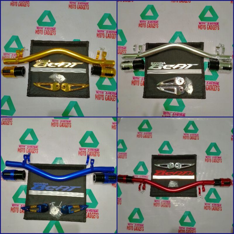 Honda beat fi v2/v1 slider+foot rest+shock cover sets | Shopee Philippines