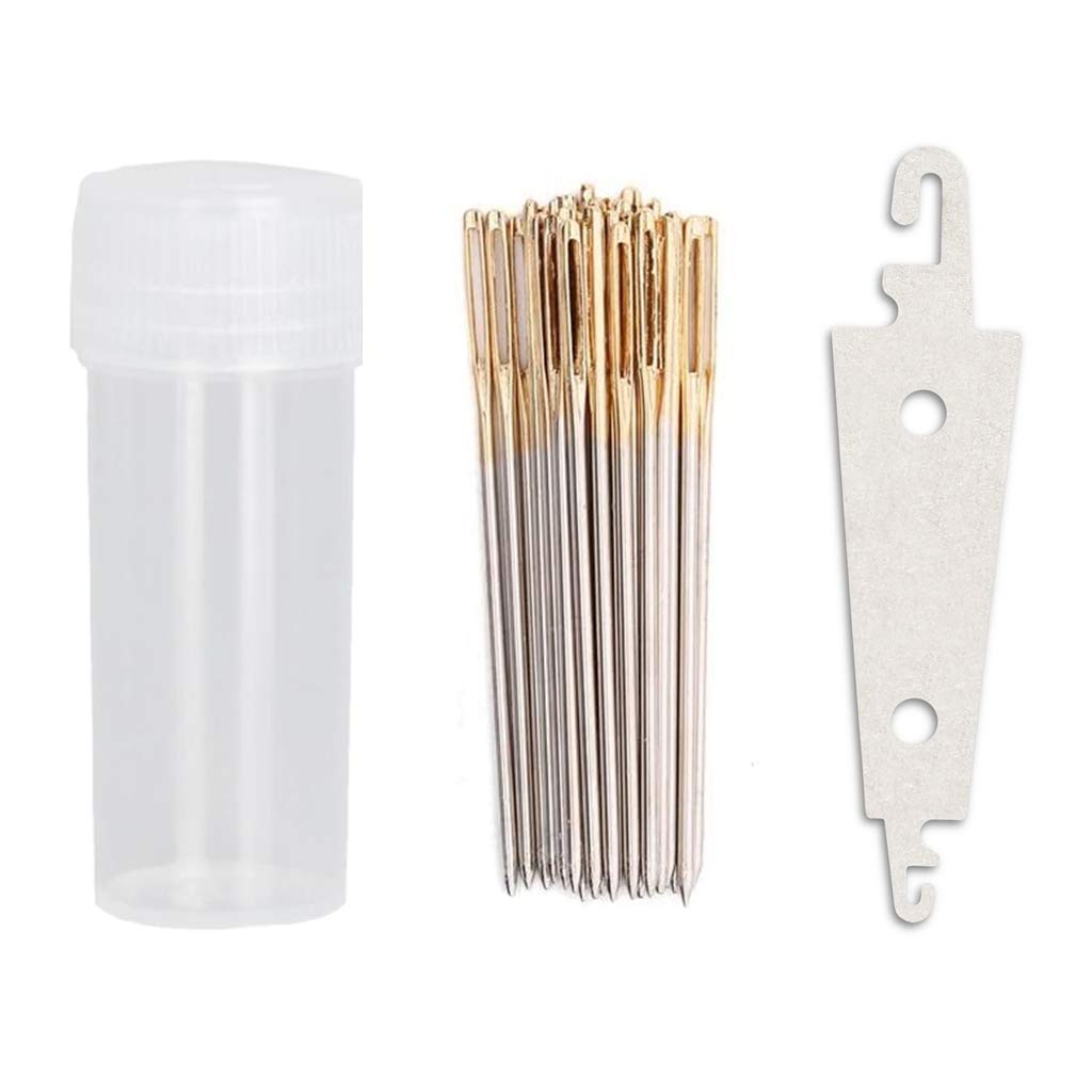 30Pcs Cross Stitch Blunt Needles Stainless Steel Needle Yarn Knitting ...