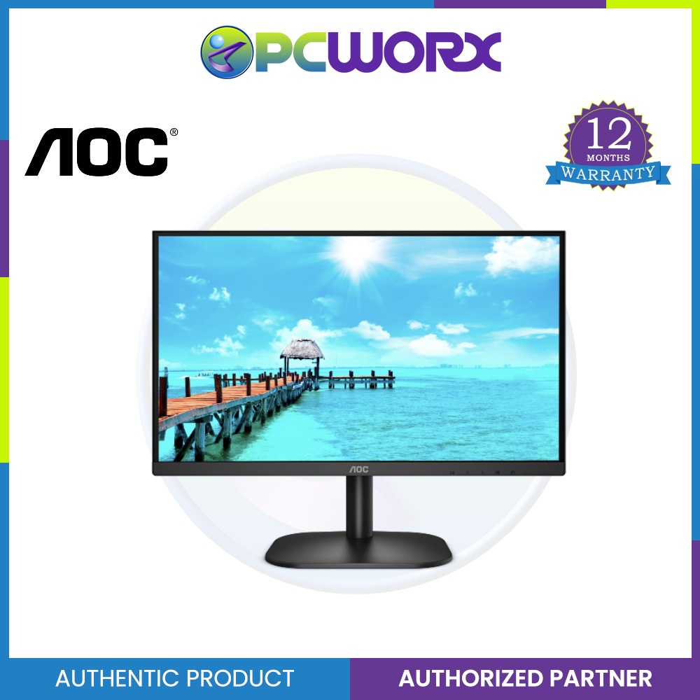 AOC 24B2XH 23.8" IPS 75hz FHD WLED VGA/HDMI Monitor | Shopee Philippines
