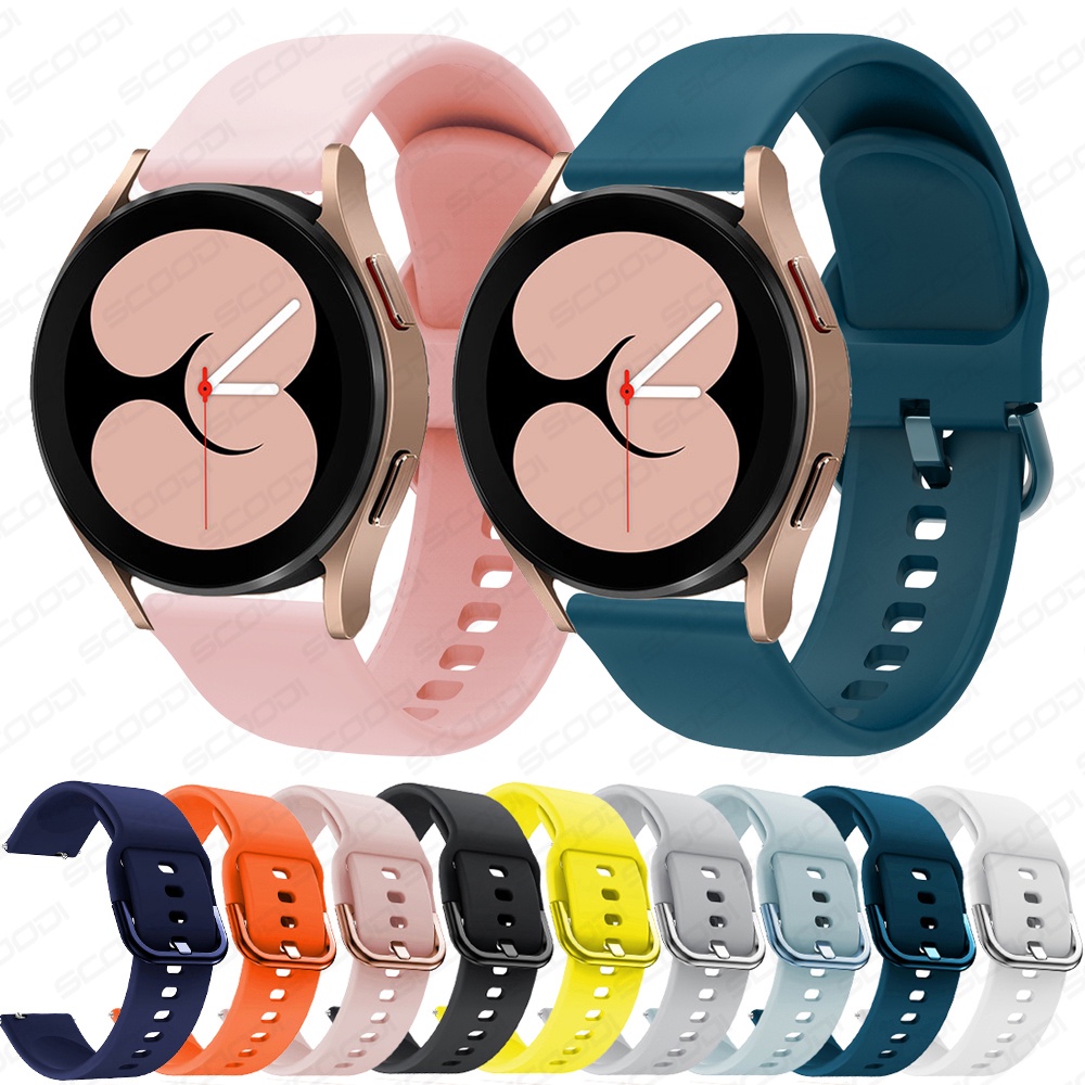 Silicone Strap For Samsung Galaxy Watch 4 classic 46mm 42mm watch band ...