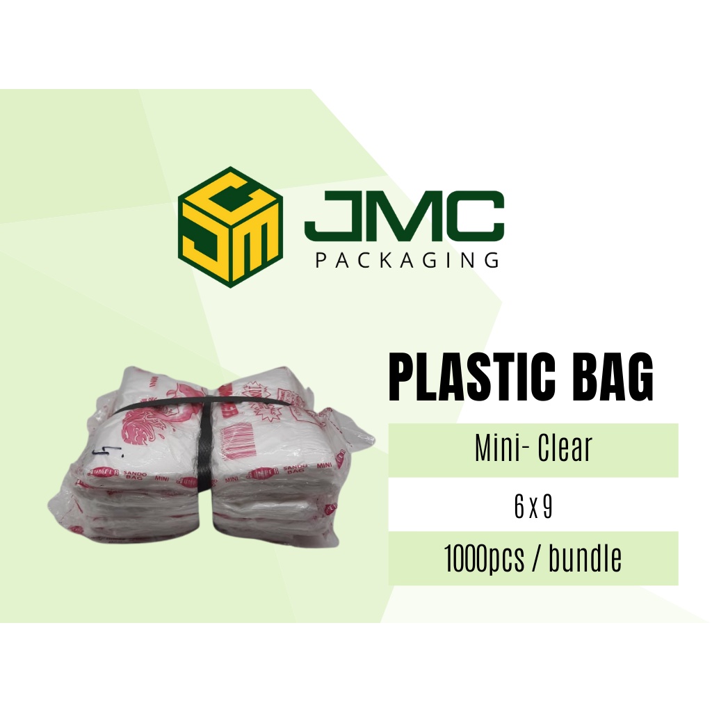 Plastic Bag Sando Bag 1 Bundle / 10 Packs MINI CLEAR | Shopee Philippines