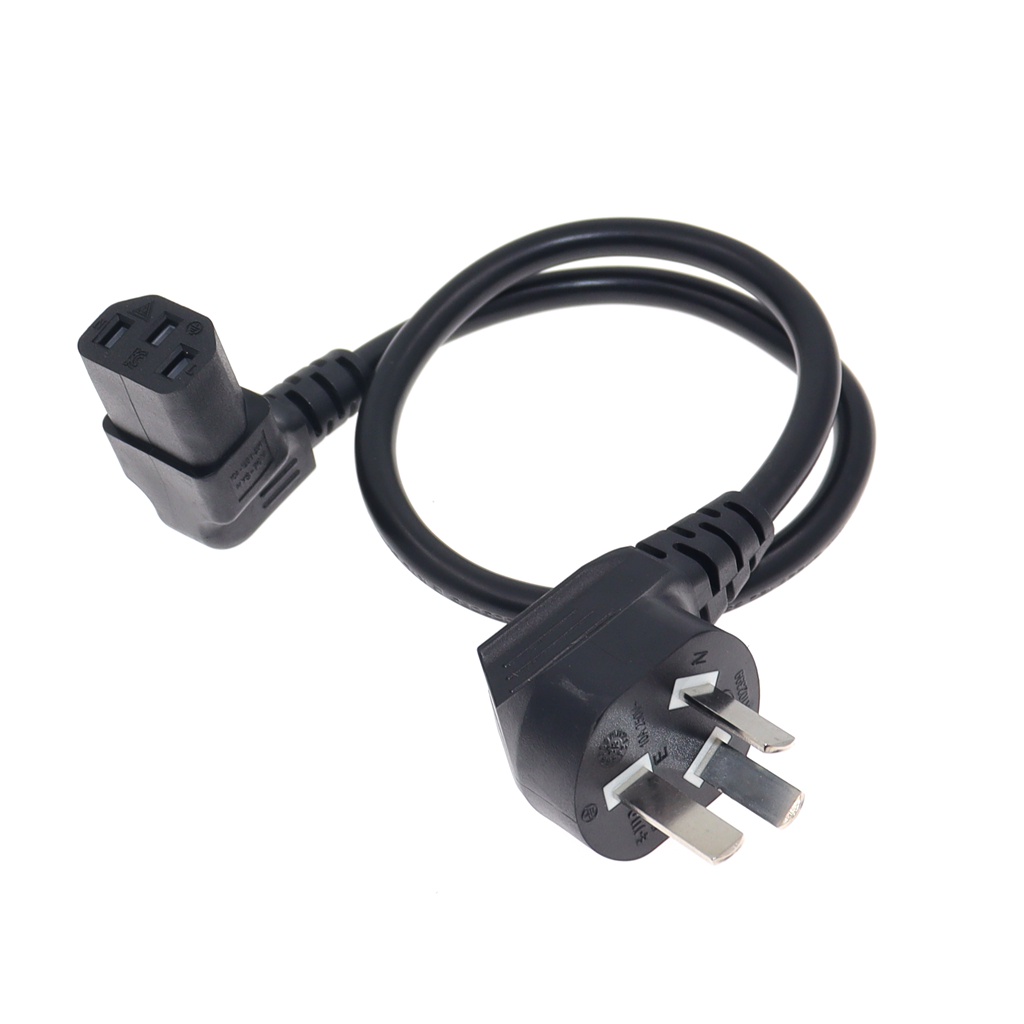 Angle Plug Poer Charger Monitor cable Up angled IEC320 C13,50cm ...
