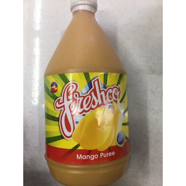 Freshco Mango puree 1/2 gallon Cebu mango puree | Shopee Philippines