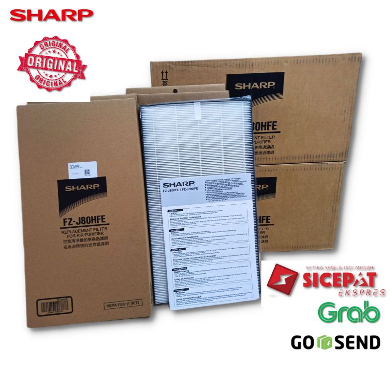 Original SHARP Hepa Filter for SHARP FP-J60Y and FP-J80Y Air purifier ...