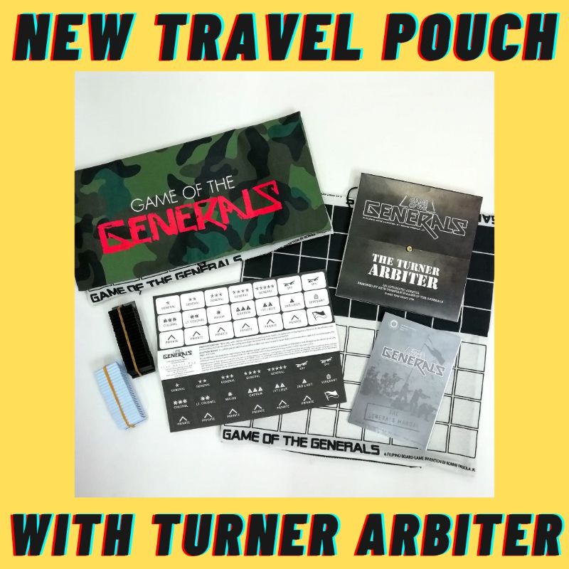 GAME OF THE GENERALS AUTHENTIC ,Travel Set, Green canvass package ...